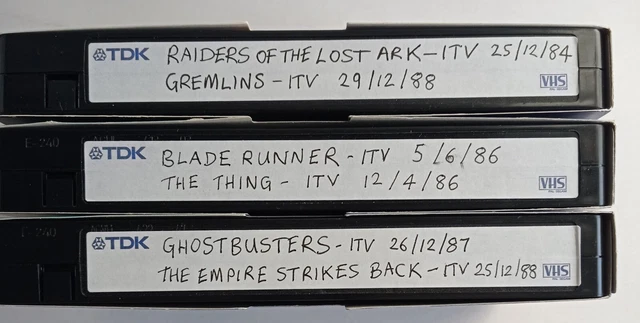 3 X VHS Tapes -ITV Movie Premieres (With Ads) £10.00 - PicClick UK