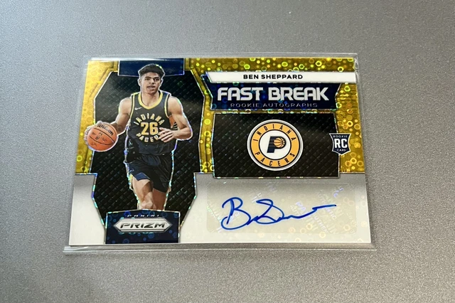 2023-24 PANINI PRIZM Fast Break Ben Sheppard Variazione Discoteca Oro ...