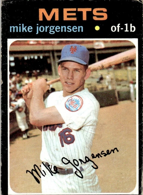 1971 TOPPS BASEBALL Mike Jorgensen Mets de New York #596 VG-EX EUR 2,16 - PicClick FR