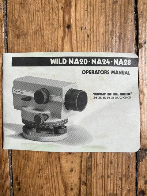 WILD HEERBRUGG LEICA NA20 NA24 NA28 automatic level operators manual 09 ...
