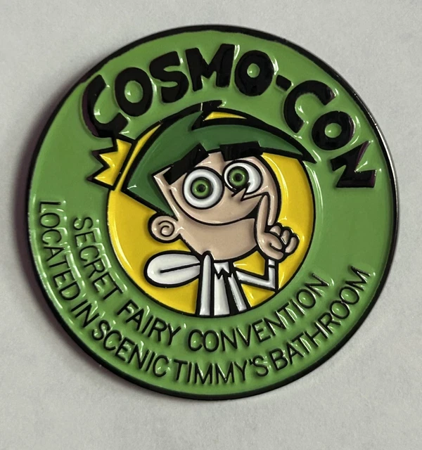 COSMO CON FAIRLY Odd Parents Metal Pin Bling Flare Decoration Gift £7. ...