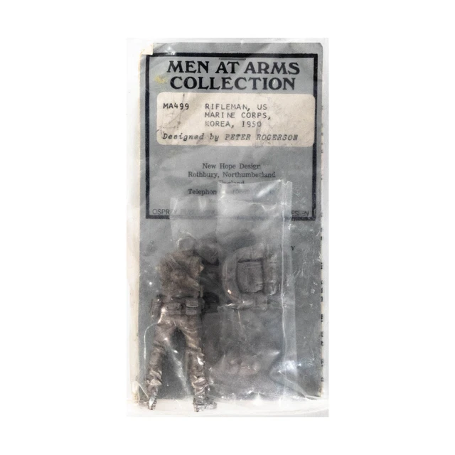 OSPREY MEN-AT-ARMS MINI 54mm Rifleman US Marine Corps, Korea, 1950 Pack ...