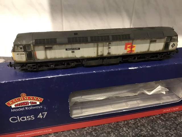 OO GAUGE BACHMANN Class 47 47209 Weathered By The Weathering Works £139 ...