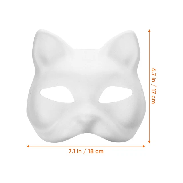 6 PCS PLAIN Masks to Decorate Kids Halloween Cosplay Masquerade Party £ ...