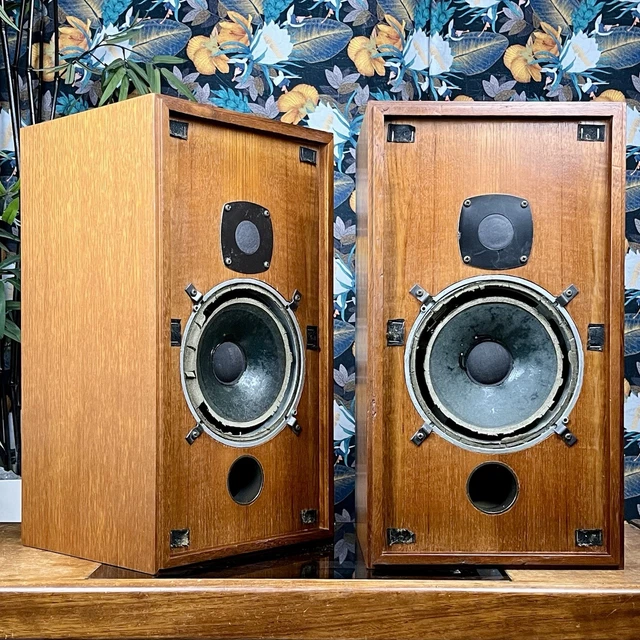 REPAIR CASTLE ACOUSTICS KENDAL LOUDSPEAKERS Teak-Finish Vintage ...