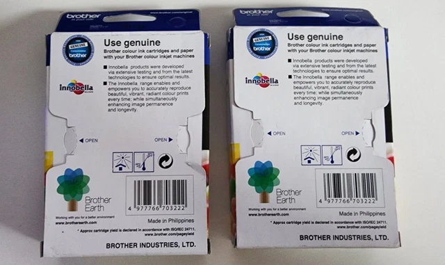 2-PACK_BROTHER_LC-40BK_GENIUNE_PRINTER_BLACK_INK_CARTRIDGE_ NIB_EXP ...