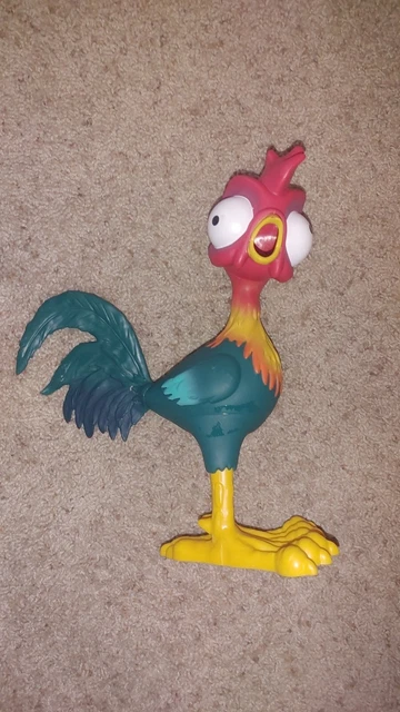 DISNEY MOANA HEI Hei Squeeze And Scream Toy 12” Rubber Chicken Rooster ...