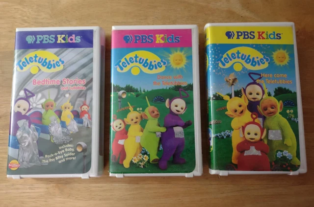 TELETUBBIES PBS KIDS VHS Tapes Volume 1 & 2, Bedtime Stories - Lot of 3 ...