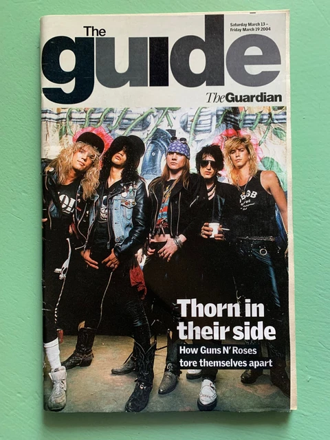 GUARDIAN'S THE GUIDE magazine 13-March-2004 GUNS N ROSES Kevin Costner ...
