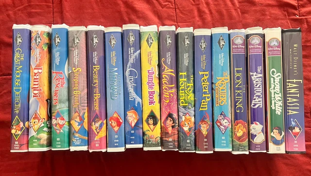 DISNEY CLASSIC VHS tapes (13) Black Diamond (3 )Masterpiece - Rare ...