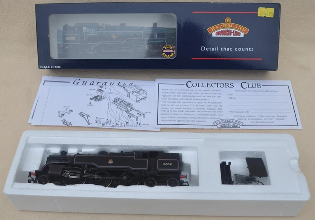 BACHMANN OO GAUGE Train Tank 80061 Locomotive Standard Class 4Mt Br ...