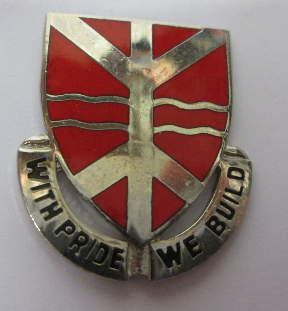 INSIGNE 527TH ENGINEERS BATTALION " Unit Crest" US Army- WITH PRIDE WE ...