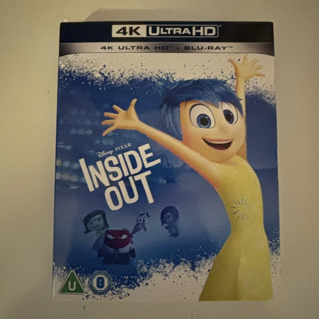 DISNEY PIXAR INSIDE Out 4K UHD + Blu-Ray Inc Slip Cover - New & Sealed ...
