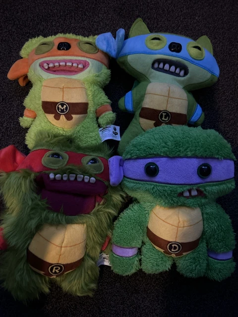 FUGGLER TMNT LIMITED Edition Plush Teddy Bears Loose Set Of 4 £44.99 ...