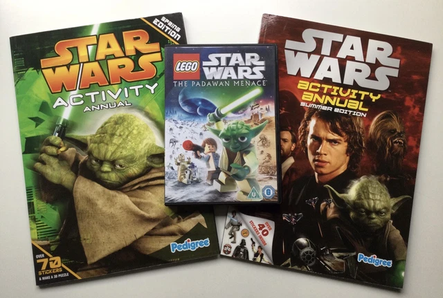STAR WARS BUNDLE 2 x Activity Annual Books 2008 & 2010 + Lego Padawan ...