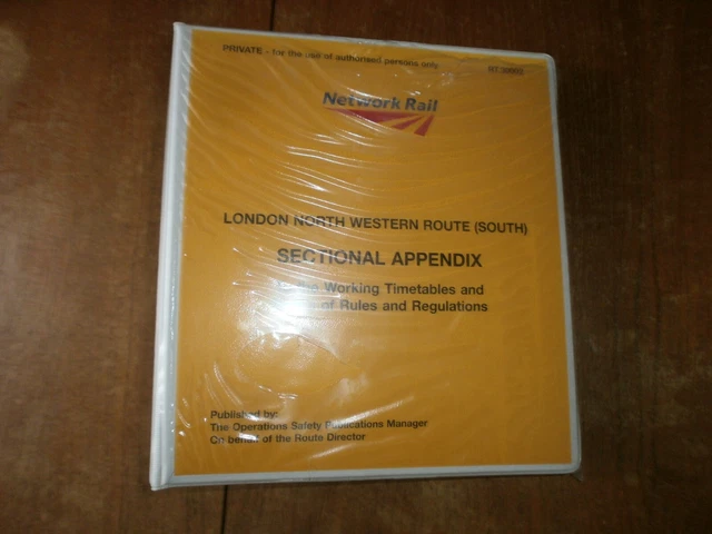 NETWORK RAIL SECTIONAL Appendix-London North Western Route (South) £4. ...