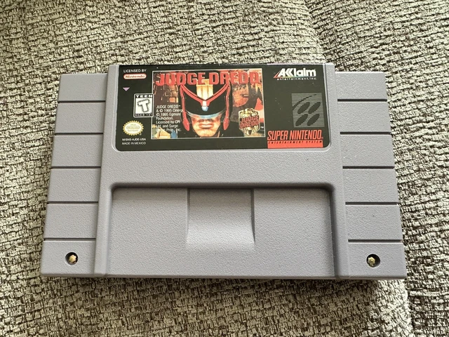 JUDGE DREDD SNES Video Game Cartridge Super Nintendo Retro NTSC £1.20 ...