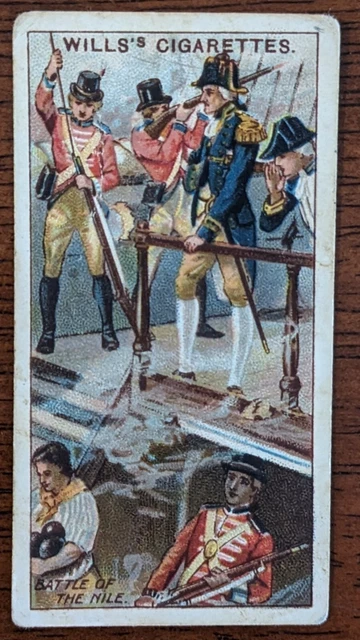 1912 WILLS CIGARETTE'S Card- Historic Events Nelson At The Battle Of ...