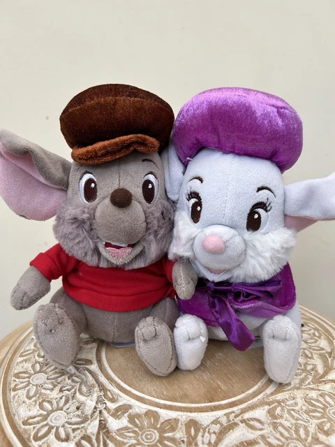 DISNEY STORE THE Rescuers Bernard & Miss Bianca Mice Soft Plush Toy £20 ...