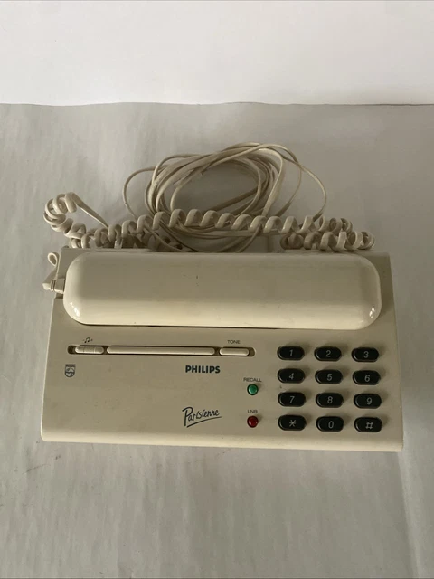VINTAGE RARE PHILIPS Parisienne Corded Landline Telephone TD 9130W/05 £ ...