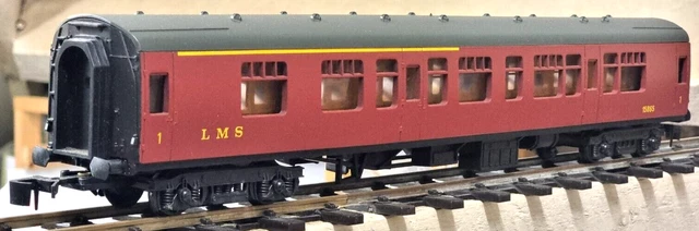 LIMA O GAUGE Maroon LMS Train Composite Coach Boxed £42.31 - PicClick UK