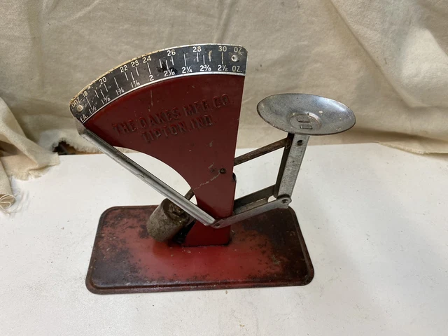 ANTIQUE OAKES RED Metal Egg Grading Scale Made In Tipton, Indiana £27. ...
