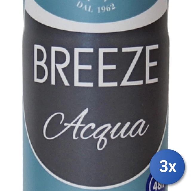 3X BREEZE DEODORANTE Spray 150 Ml. Acqua Made In Italy EUR 19,60 ...