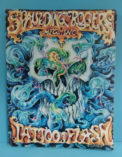 VINTAGE SPAULDING & Rogers 1993-94 Tattoo Design Sheet Flash Catalog (2 ...