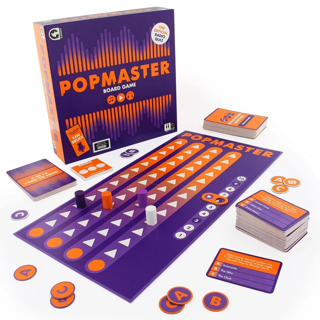 GINGER FOX OFFICIAL PopMaster Board Game - Based On The Weekday BBC ...