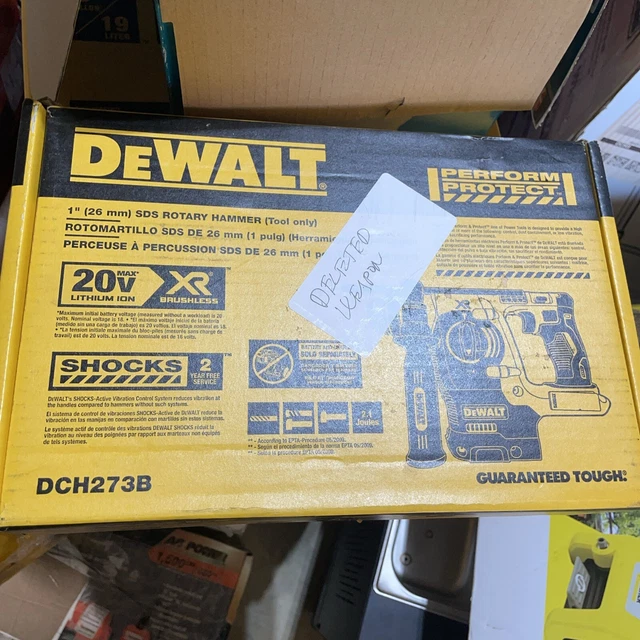 DEWALT DCH273B LI-ION Battery Powered Rotary Hammer Drill (Tool Only ...