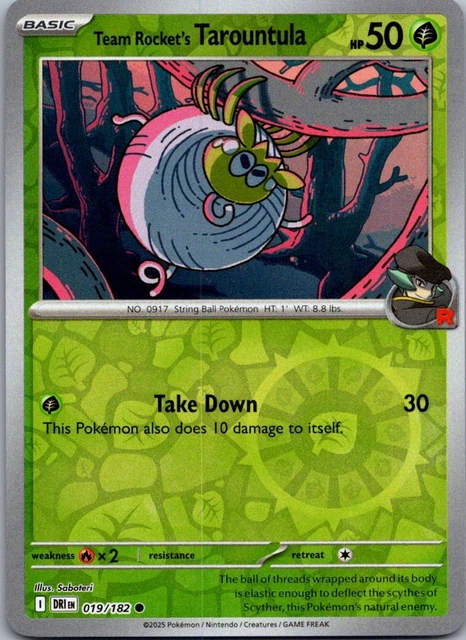 TEAM ROCKET'S TAROUNTULA Common SV10: Destined Rivals 019/182 NM £2.66 ...