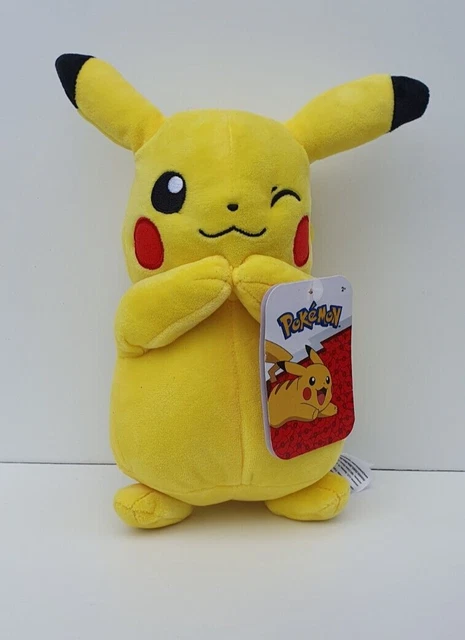 POKEMON PLUSH 9& Winking Pikachu Soft Plush Nintendo 2022 Game Freak W ...