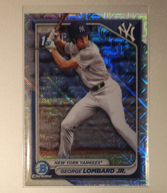 GEORGE LOMBARD JR 1er RÉFRACTEUR MOJO 2024 Bowman Chrome #BCP-79 ...