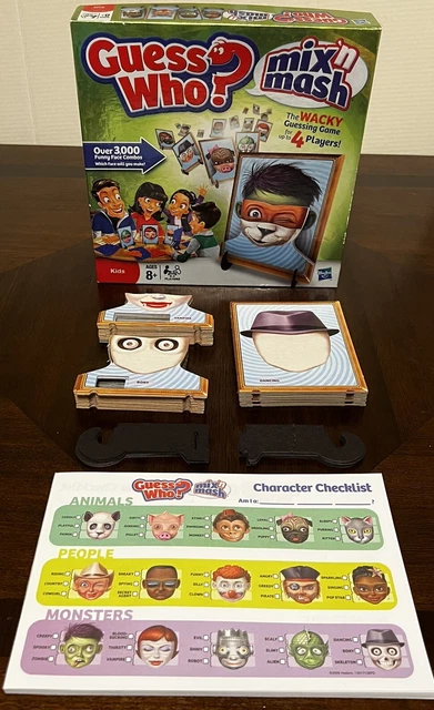 HASBRO GUESS WHO? Mix'N Mash Board Game Pre-Owned -Complete Fast ...