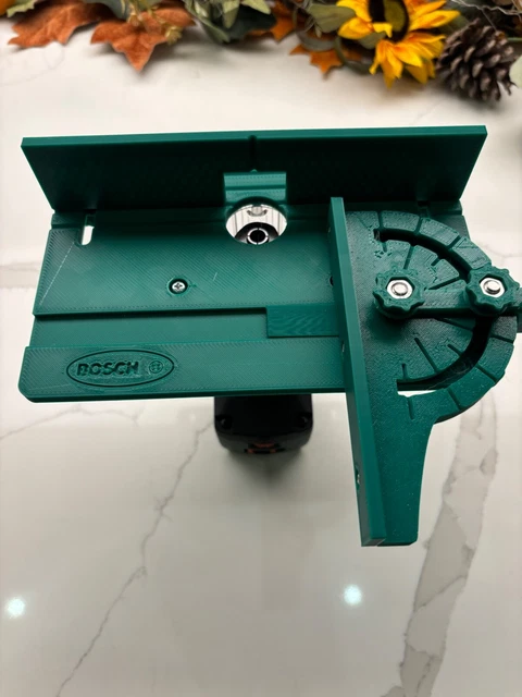 BOSCH MINI BENCH Top Router Table Insert + Angle/Fence Guide for ...