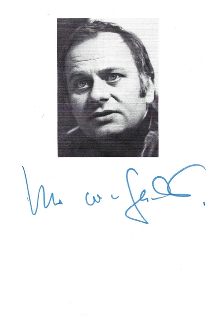 CARTE D'AUTOGRAPHE SIGNÉE Mogens von Gadow 10 x 15 cm avec photo de ...