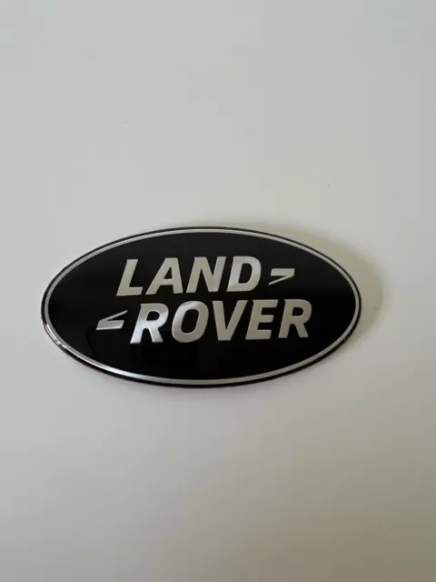 LAND ROVER RANGE Rover Grill Badge Black/Silver Aluminium 86mm ...