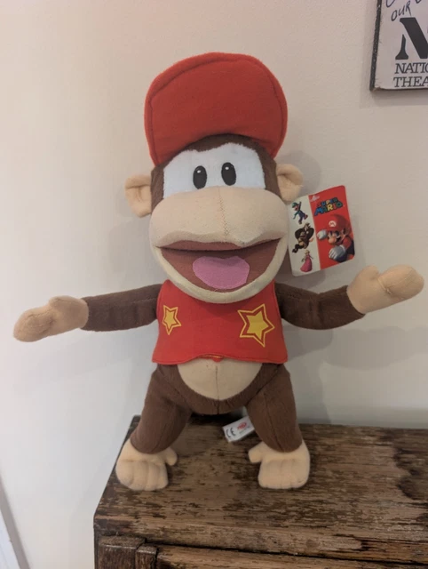 NEW 2009 SUPER Mario Brother Diddy Kong Monkey Soft Plush Stuffed ...