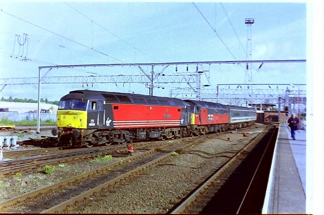 35MM RAILWAY COLOUR Negative Class 47 812 and 47 7xx at Crewe £1.95 ...