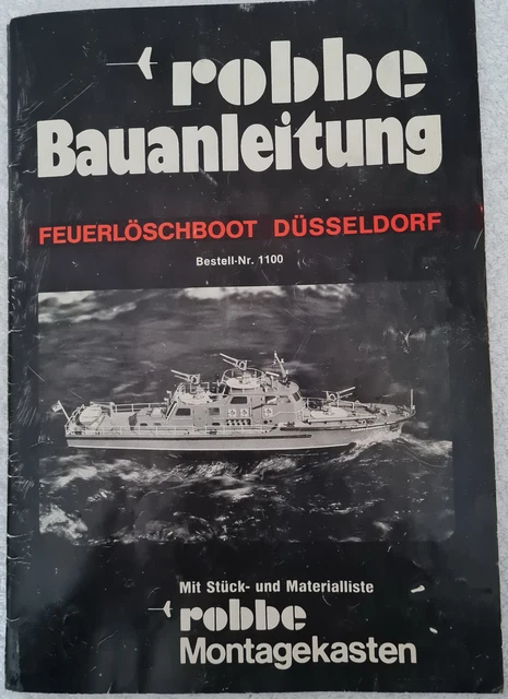ALTE MODELLBAUPLÄNE FÜR das Feuerlöschboot Düsseldorf - Angebot 1 EUR 5,00 - PicClick DE