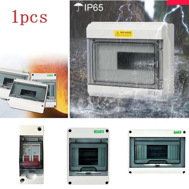 FLAME RETARDANT FUSE Switch Box 40A 30mA RCD Horizontal Row Mini ...