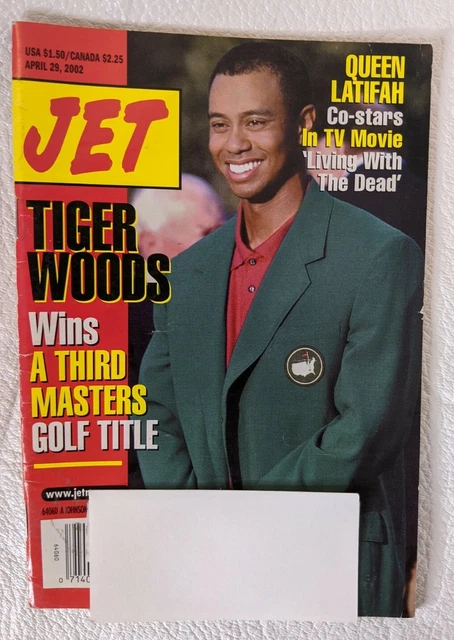 JET MAGAZINE APRIL 29, 2002 Tiger Woods Queen Latifah £5.55 - PicClick UK