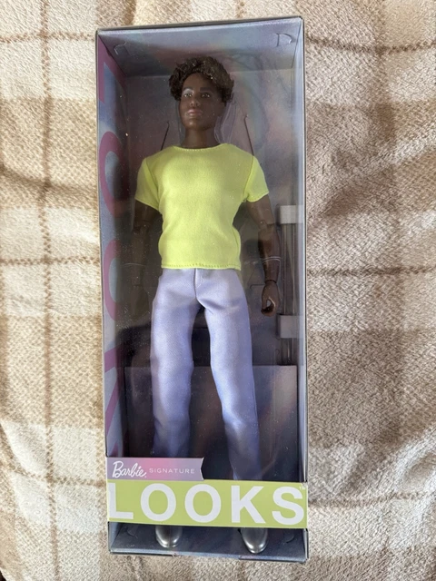 BARBIE SIGNATURE BARBIE Looks Doll #25 (Buff Body Ken, Short Black Hair ...