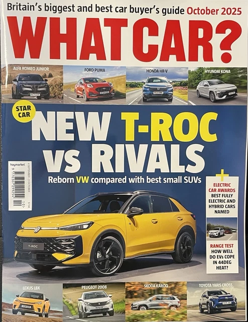WHAT CAR MAGAZINE Issue October 2025 £12.99 - PicClick UK