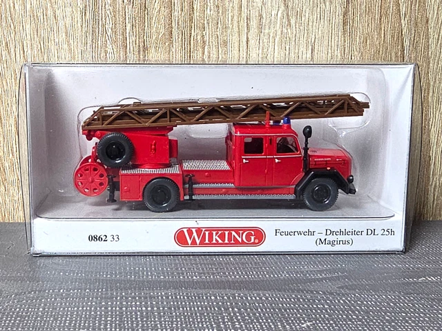 (2882) WIKING 1:87, 086233 Magirus Drehleiter DL 25h Feuerwehr EUR 17 ...