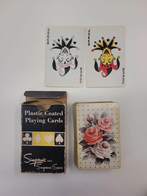 VINTAGE SIMPSON SEARS Card Deck Playing Cards - Complete Full set $10. ...