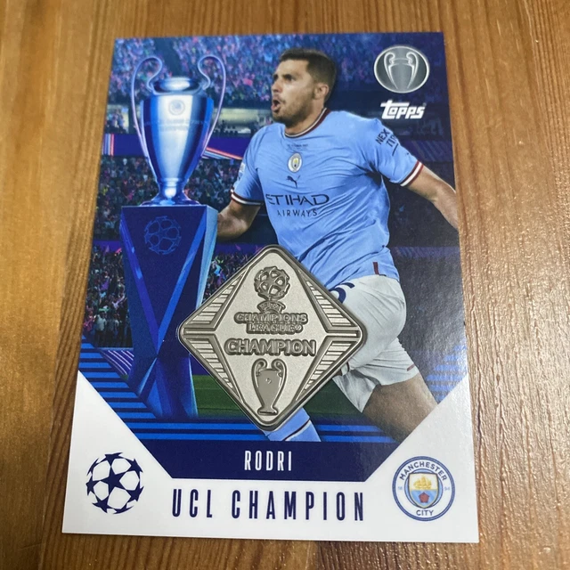 MATCH ATTAX 2025 24/25 UCL Champion Memento Relic Coin Rodri Manchester ...