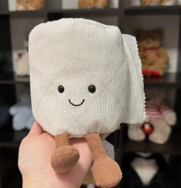 JELLYCAT AMUSEABLES TOILET Roll Plush - Rare & Genuine, Brand New With ...