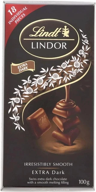 LINDT LINDOR EXTRA Dark Chocolate 100g $32.80 - PicClick CA