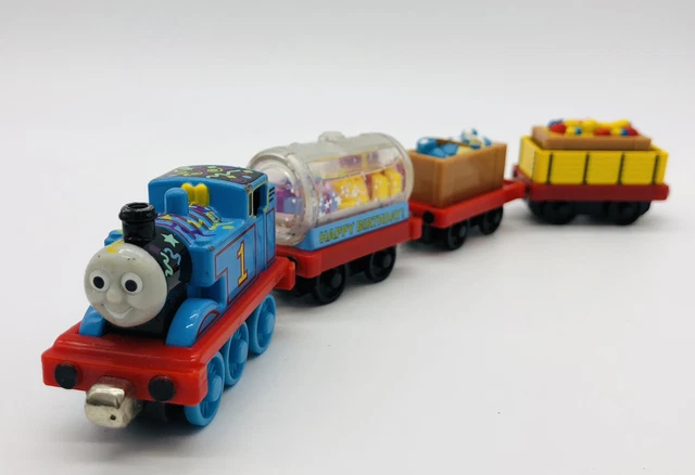THOMAS SODOR BIRTHDAY Celebration Set Cargo Tank Friends Train Take N ...